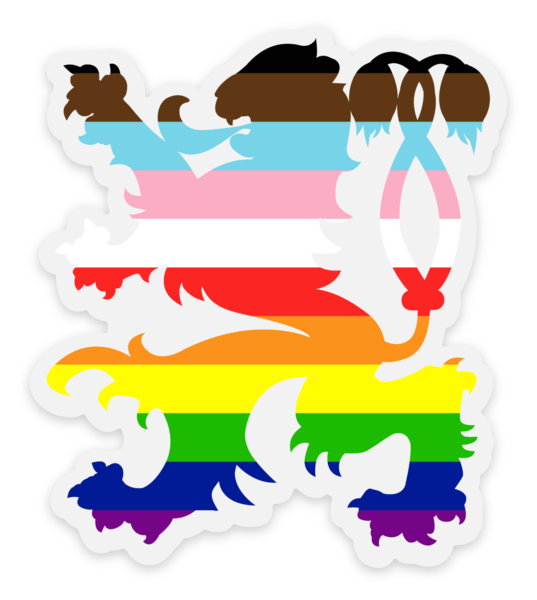 Waldo Pride Sticker (3", Clear Border) – Boston Crusaders - Official Shop